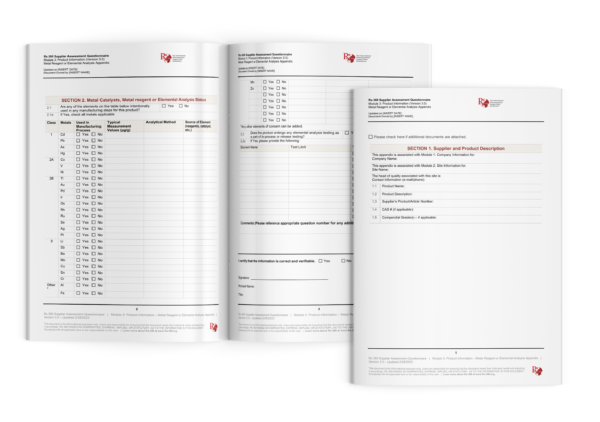 Supplier Assessment Questionnaire - Rx-360 - The International ...